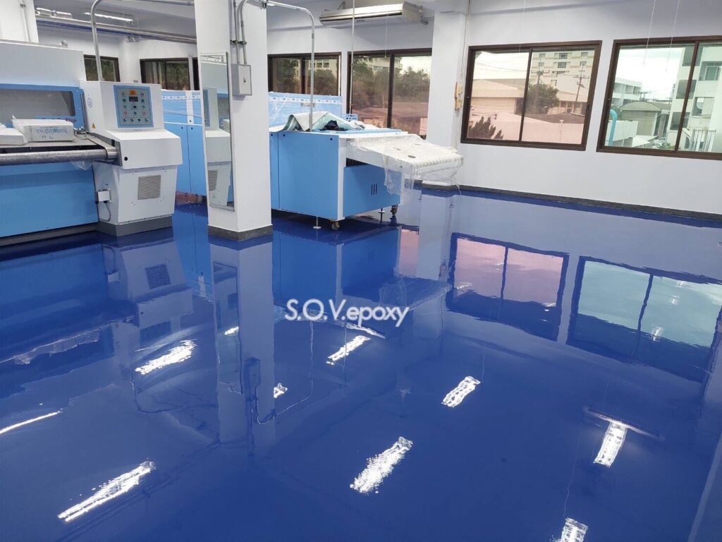 Epoxy Self Leveling - SOV Epoxy Floor : รับทำพื้น Epoxy, พื้น Pu, พื้นโรงงาน, พื้นสนามกีฬา