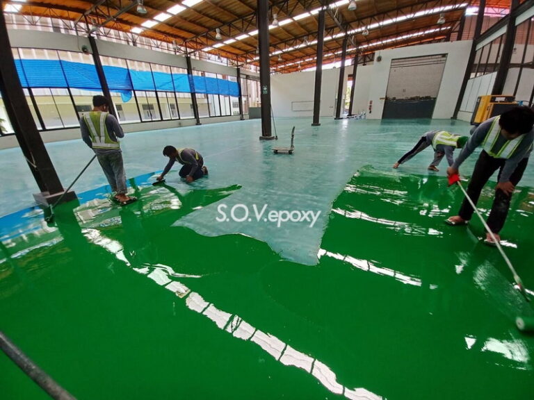ผลงานทำพื้น Epoxy - SOV Epoxy Floor : รับทำพื้น Epoxy, พื้น Pu, พื้นโรงงาน, พื้นสนามกีฬา